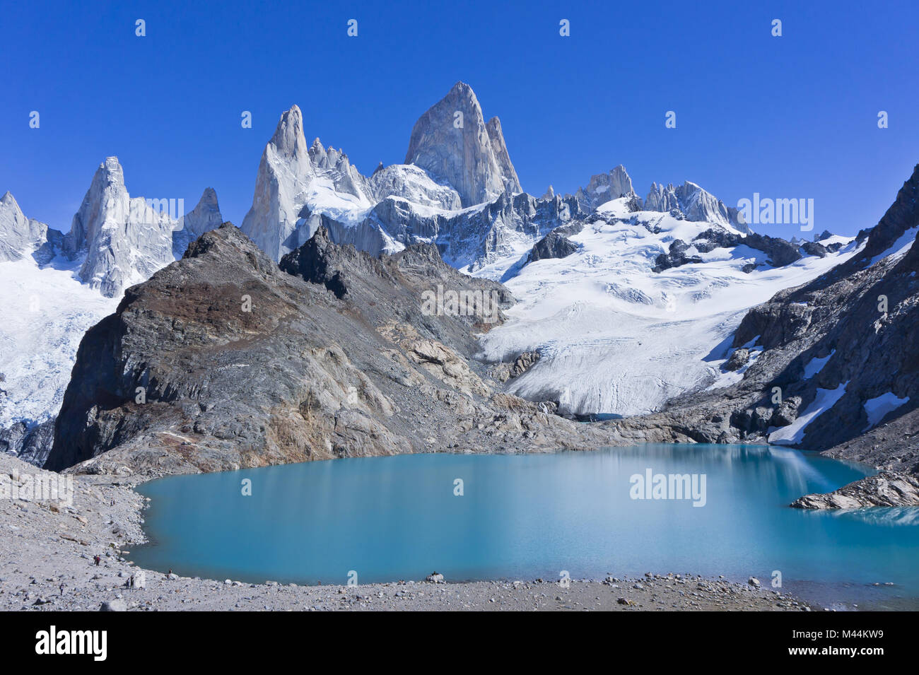 Patagonia, Cerro Fitz Roy. View from the lake Stock Photo - Alamy