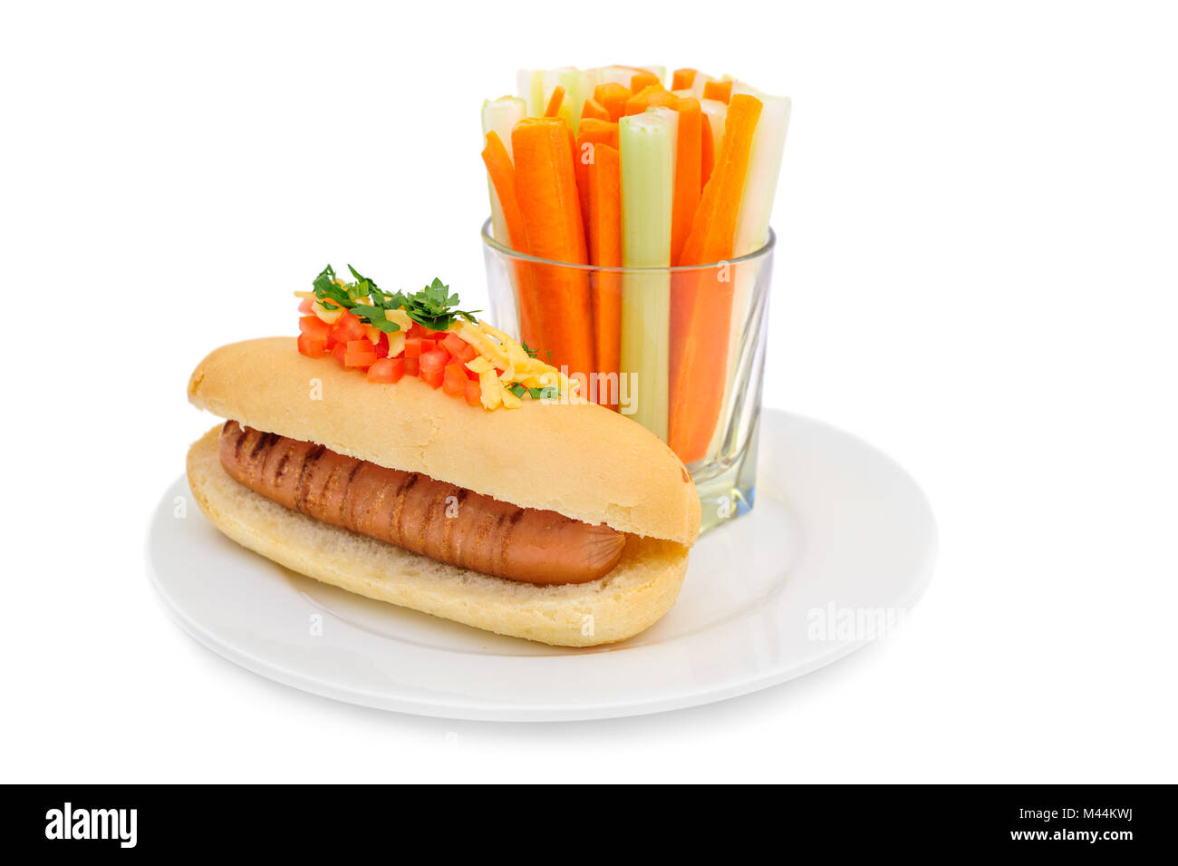 Healthy dinner isolated Cut Out Stock Images & Pictures - Alamy