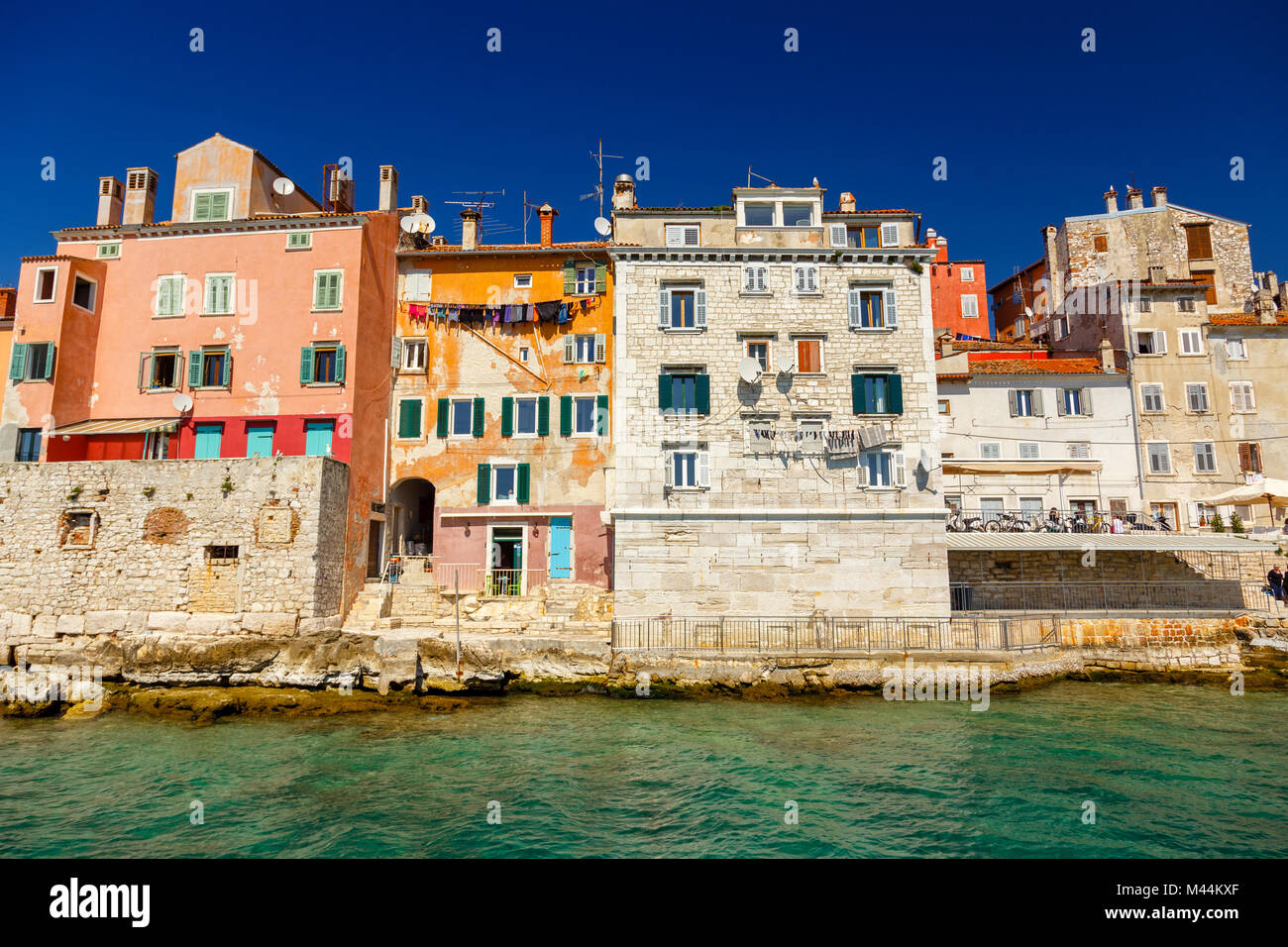 Beautiful colorful medieval town of Rovinj Istria, Istrian peninsula ...