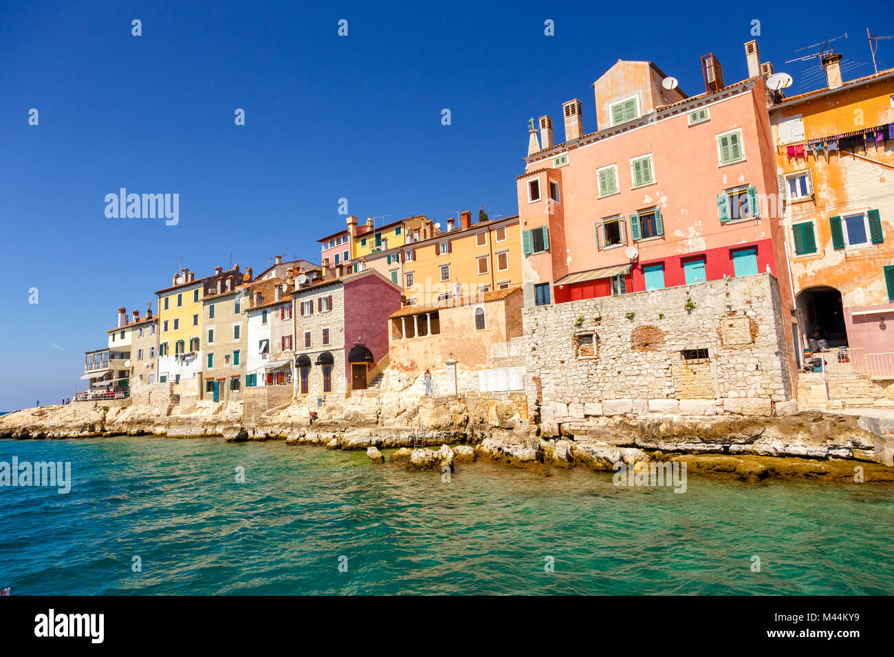 Beautiful colorful medieval town of Rovinj Istria, Istrian peninsula ...