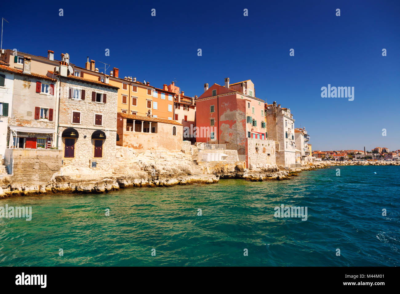 Beautiful colorful medieval town of Rovinj Istria, Istrian peninsula ...