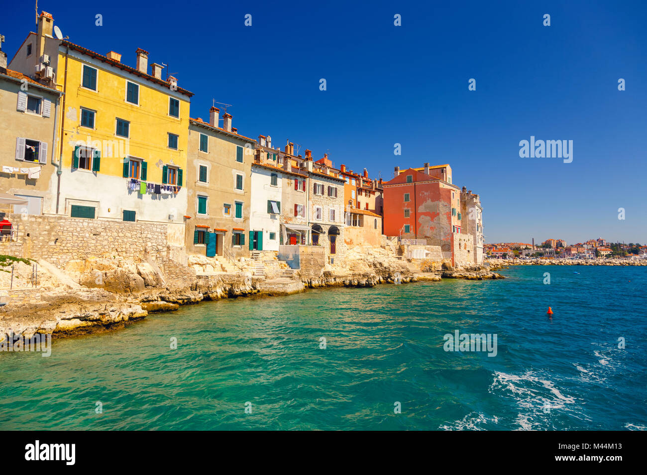 Beautiful colorful medieval town of Rovinj Istria, Istrian peninsula ...