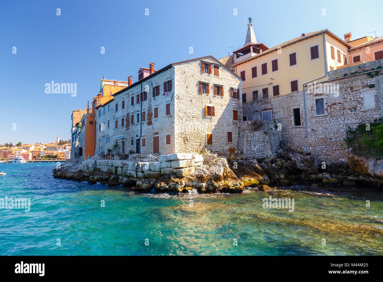 Beautiful colorful medieval town of Rovinj Istria, Istrian peninsula ...