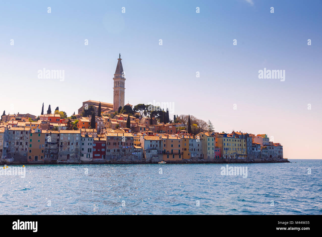 Beautiful colorful medieval town of Rovinj Istria, Istrian peninsula ...
