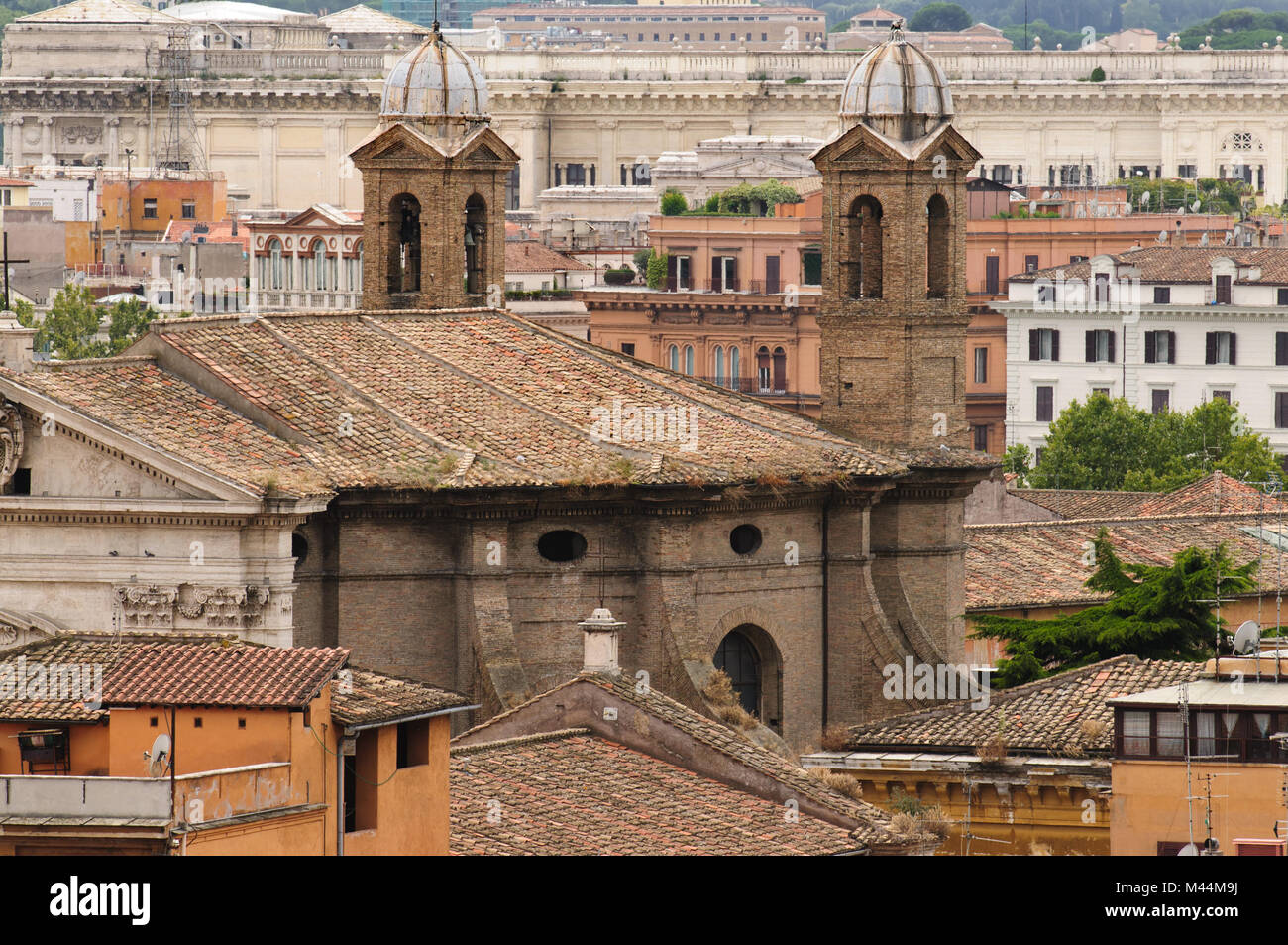 Rome roofs hi-res stock photography and images - Alamy