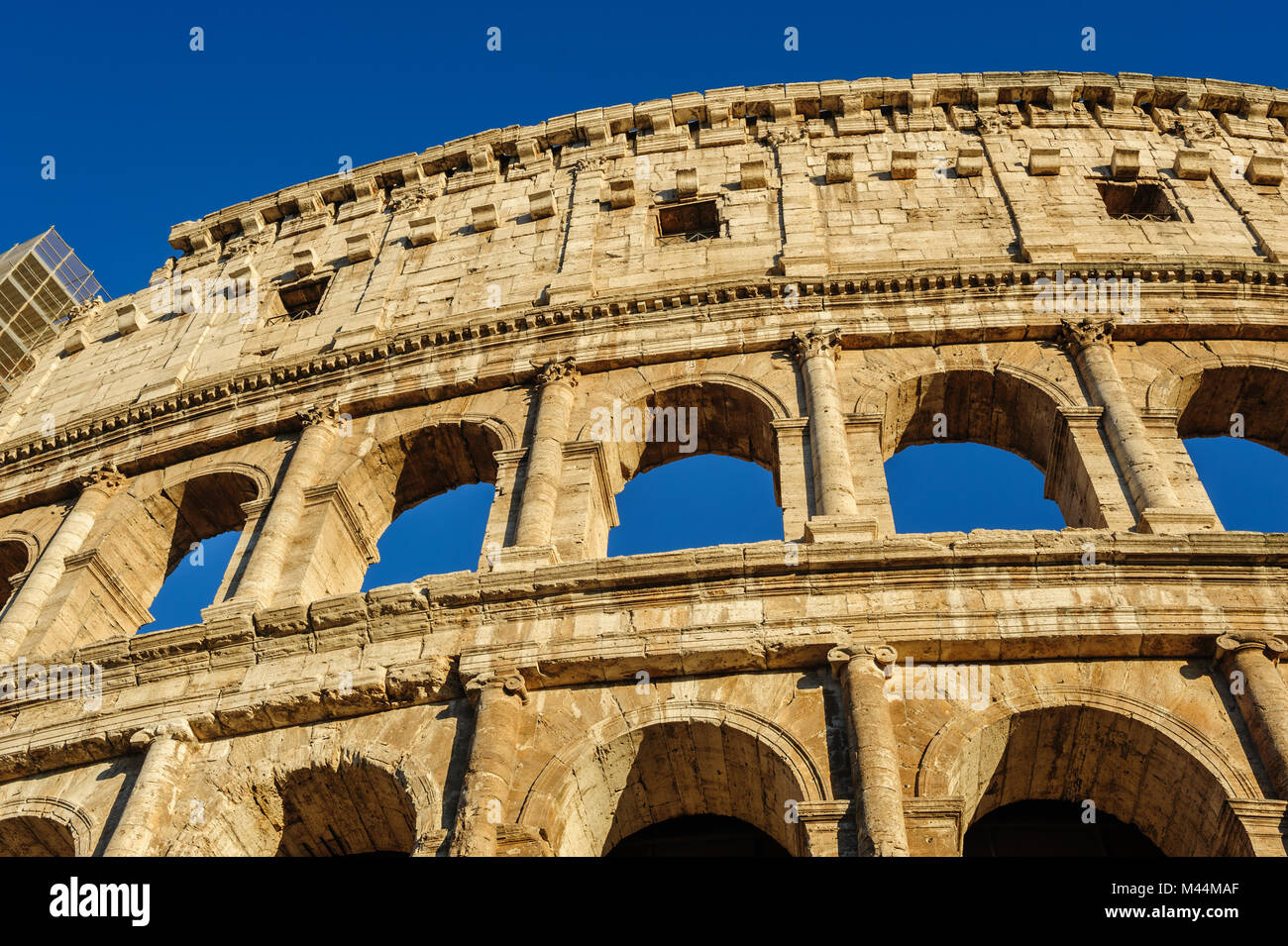 Partial view of Coliseum ruins. Italy, Rome Stock Photo - Alamy