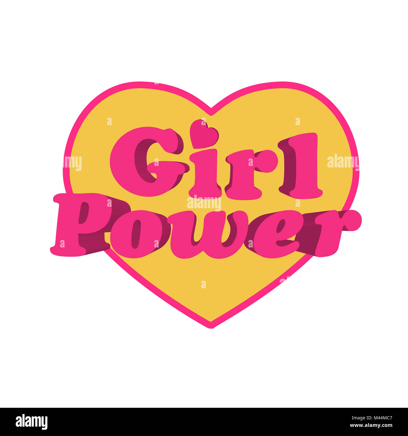 Girl power text feminism Cut Out Stock Images & Pictures - Alamy