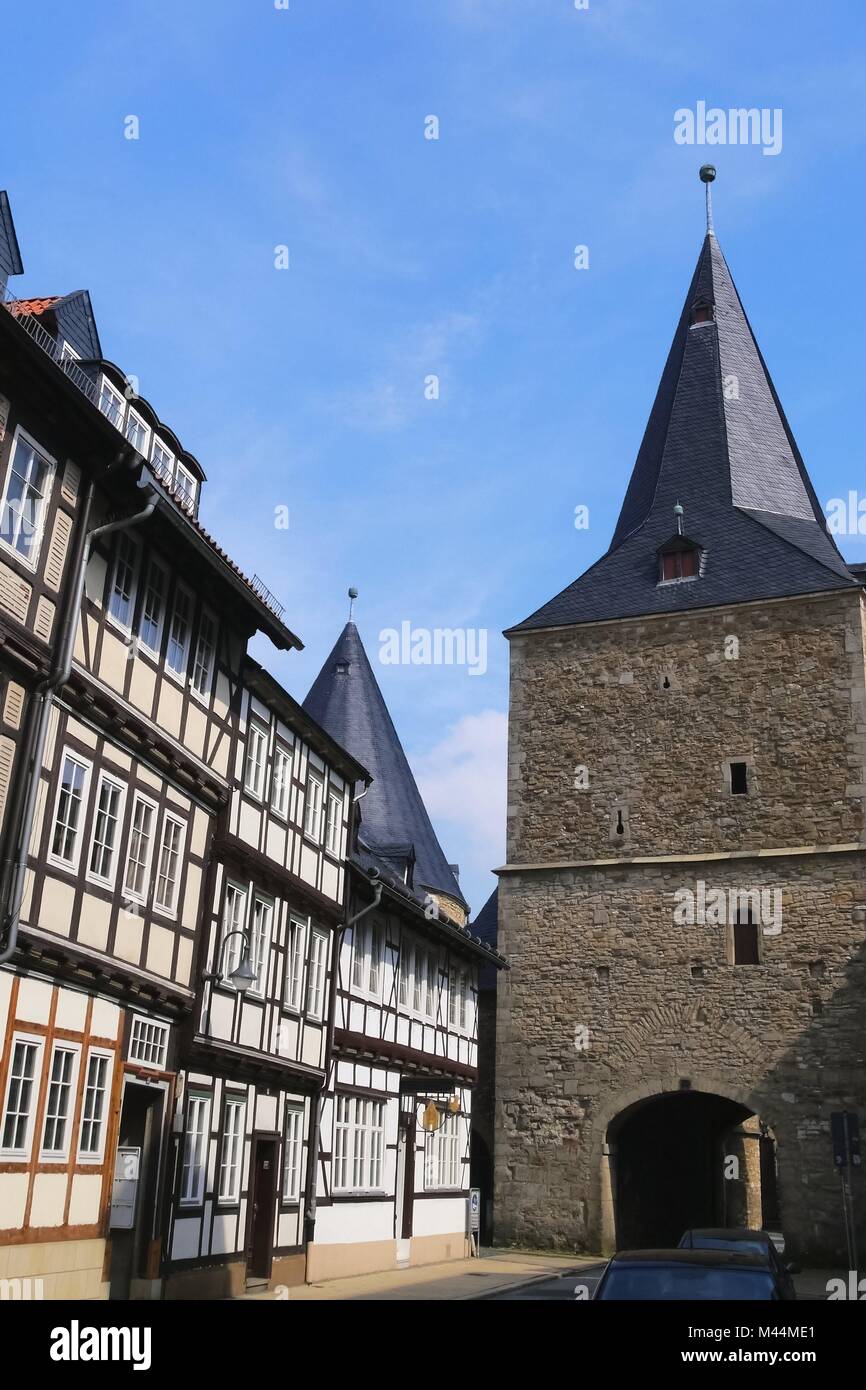 Goslar - Town gate 'Breites Tor' Stock Photo - Alamy