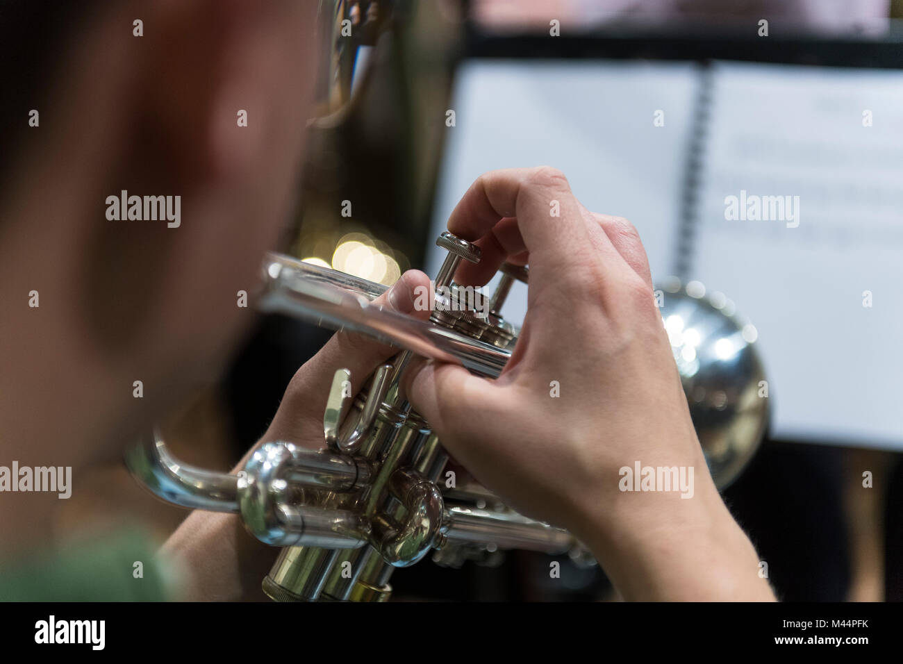 playing a musical instrument Stock Photo - Alamy