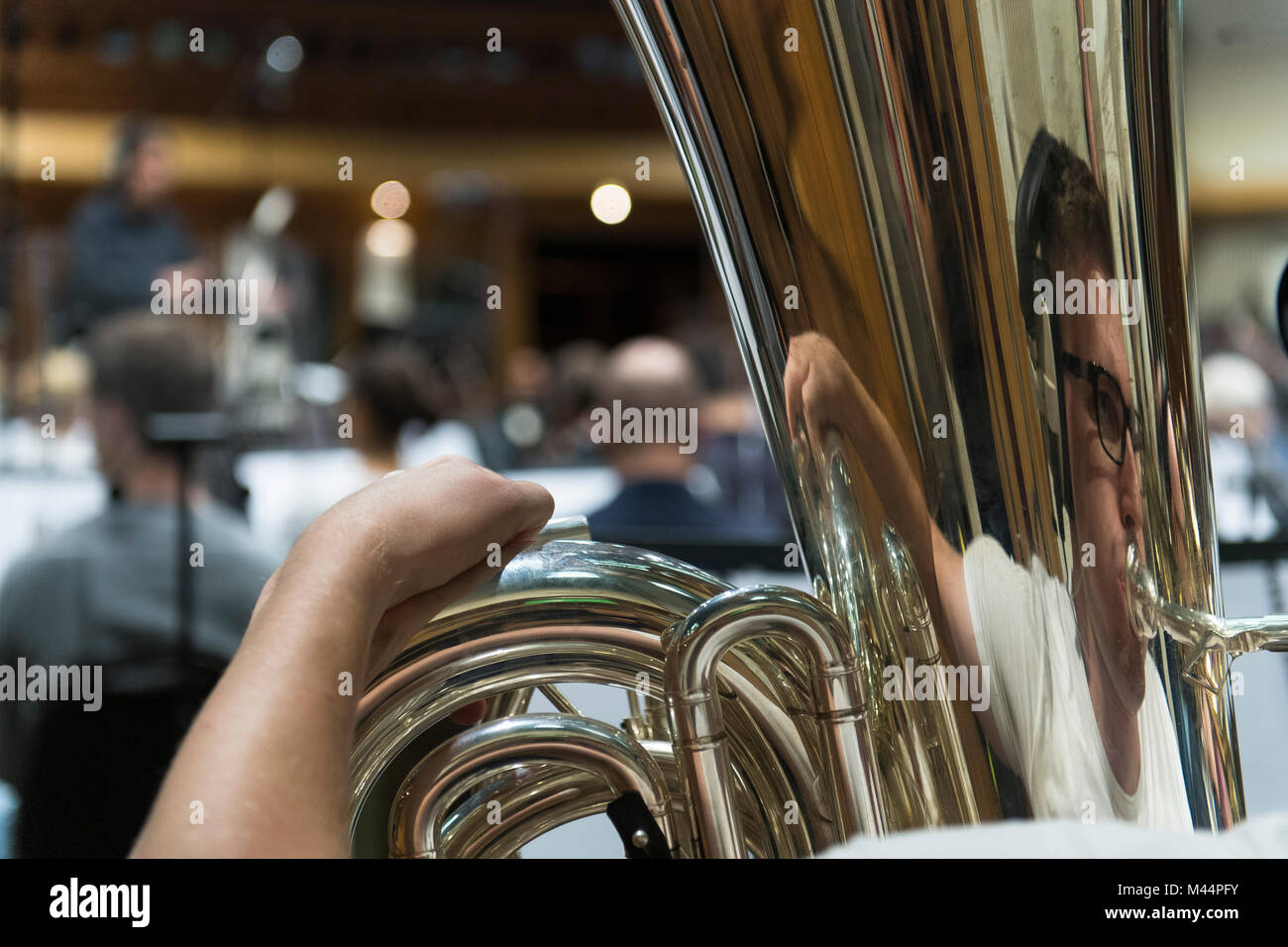 playing a musical instrument Stock Photo - Alamy