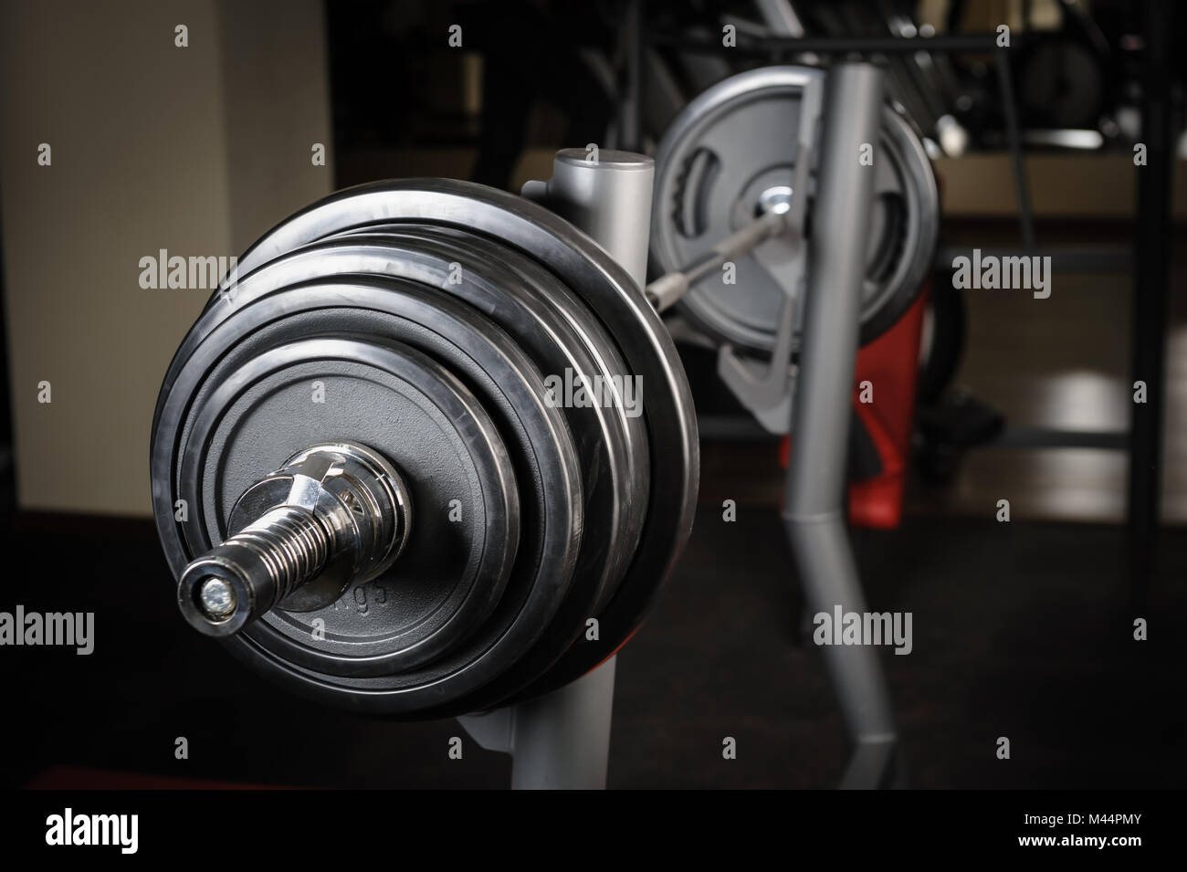 Barbell ready to workout Stock Photo - Alamy