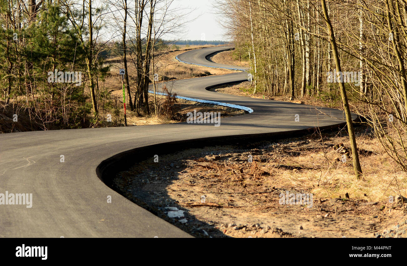 turn in the road Stock Photo - Alamy