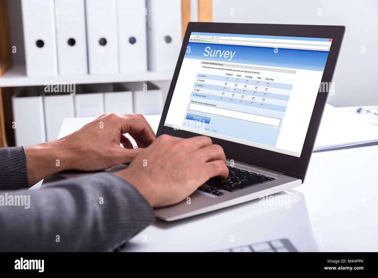 Filling in a survey hi-res stock photography and images - Alamy