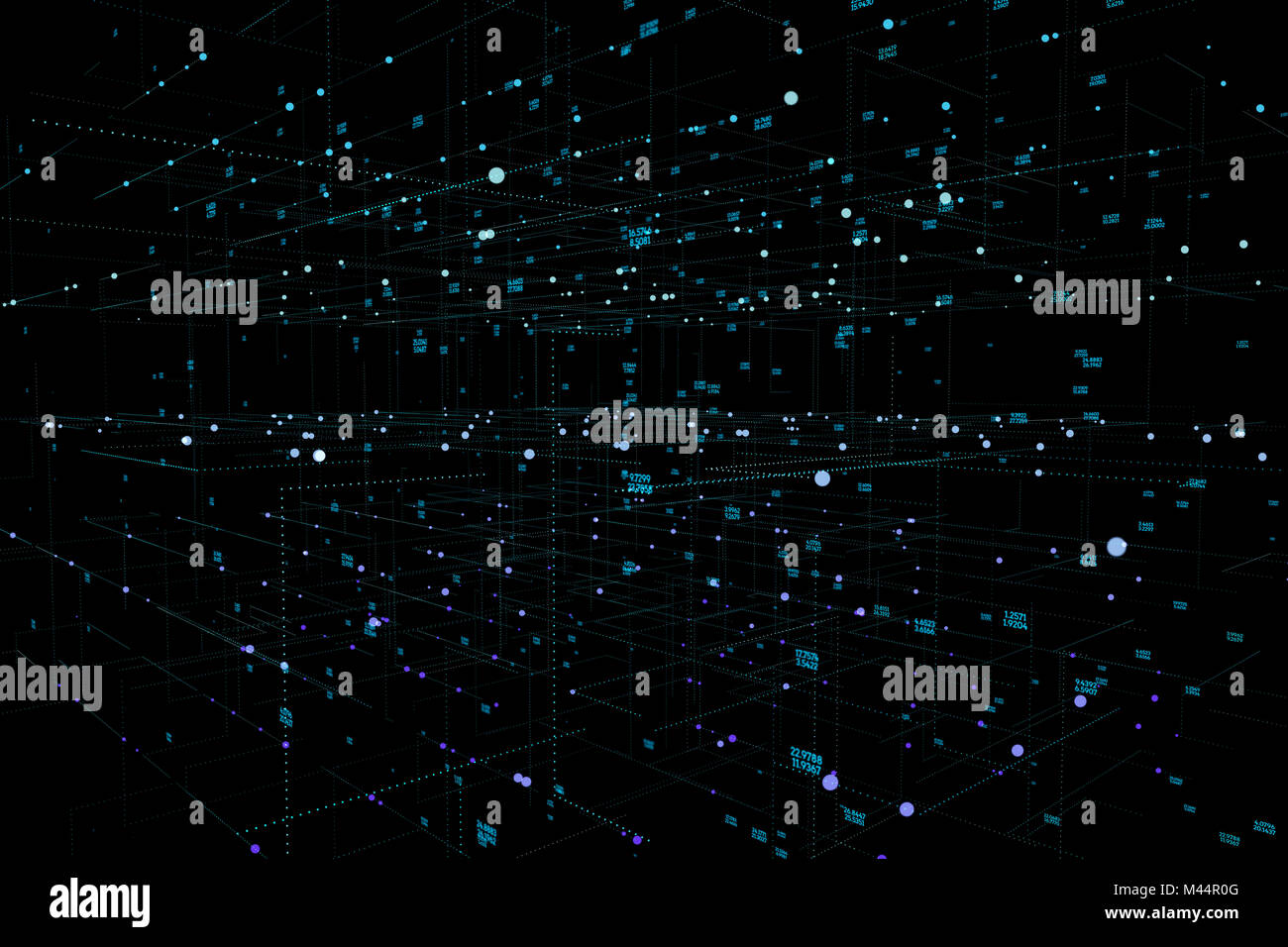 Futuristic dots pattern. Technology background. Data visualization ...