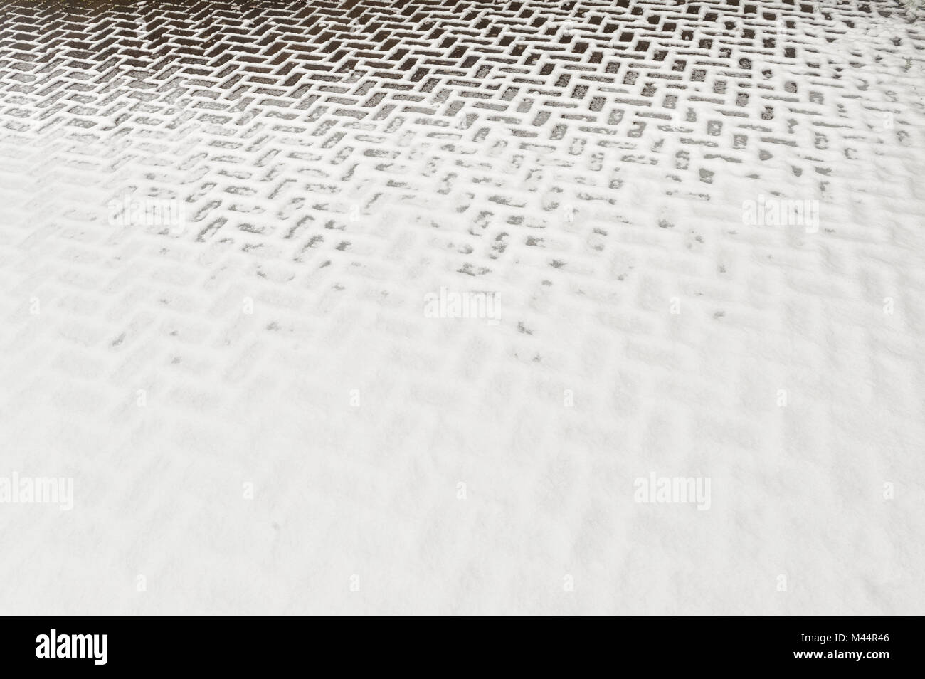 patterns in snow caused by heat conduction on drive with heat loss from ...