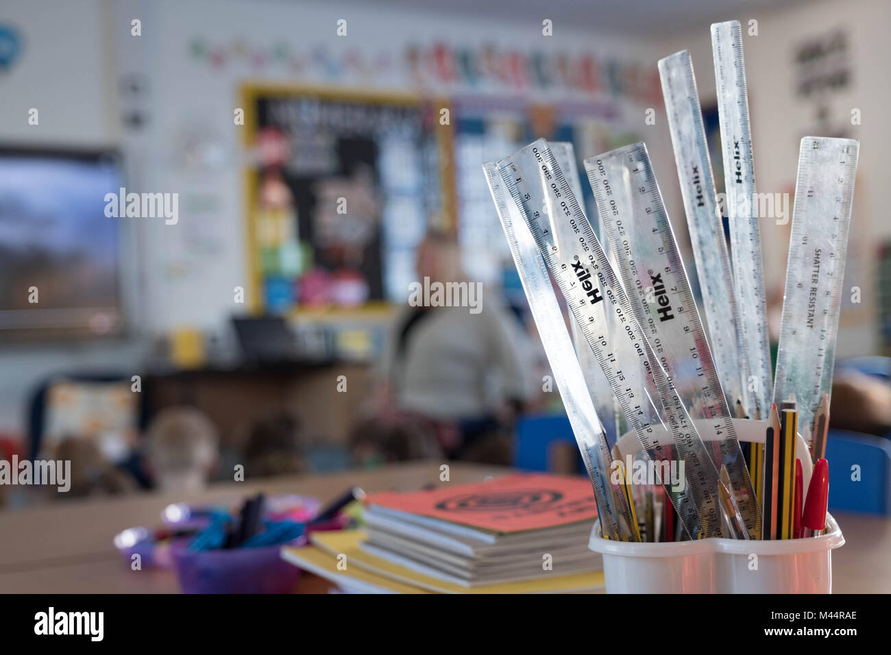 UK Primary School classroom Stock Photo - Alamy