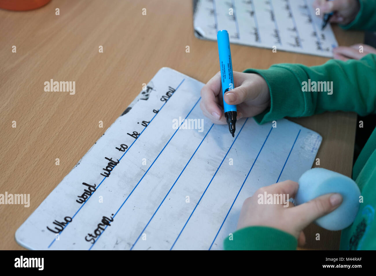 UK Primary School classroom Stock Photo - Alamy