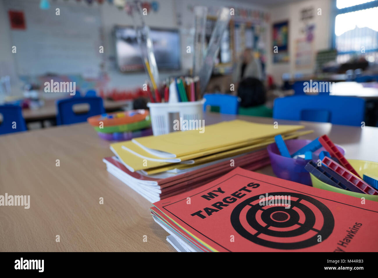 UK Primary School classroom Stock Photo - Alamy