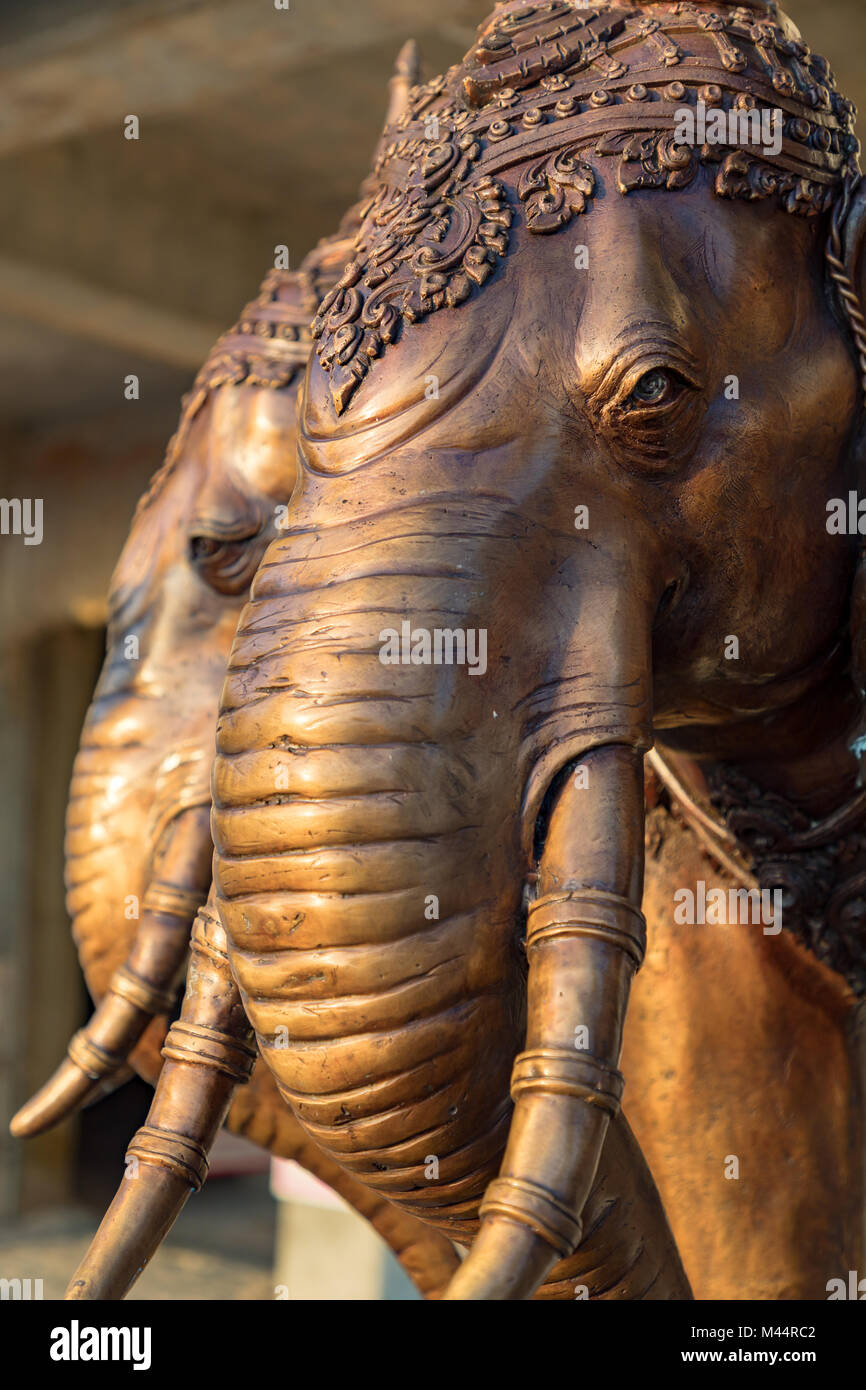 Three headed elephant hi-res stock photography and images - Alamy