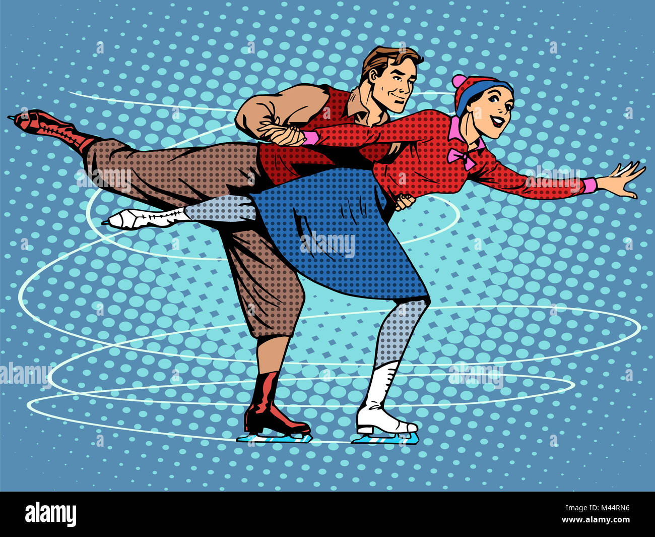 Pair figure skaters ice dance Stock Photo - Alamy