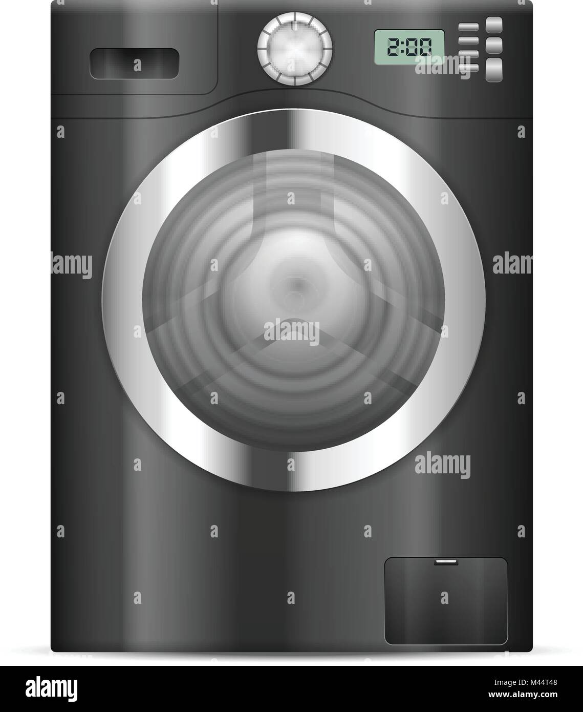 Washing machine on a white background Stock Vector Image & Art - Alamy