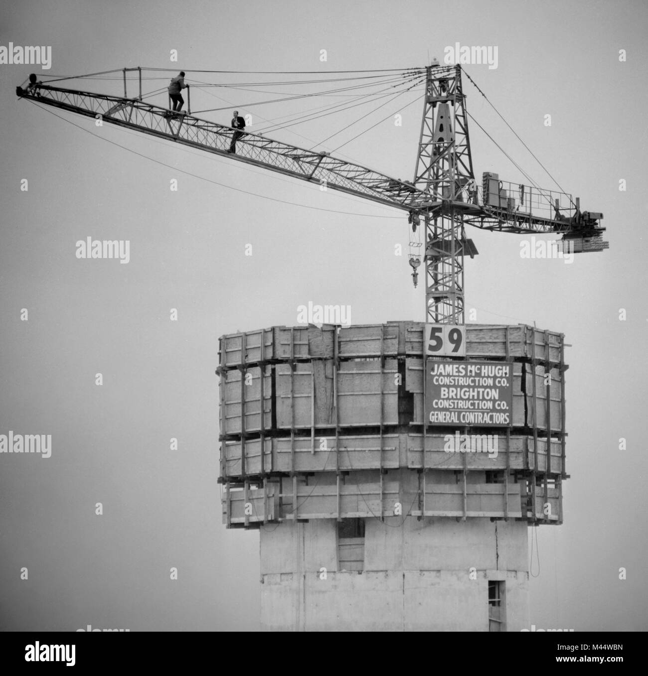 1960s construction worker hi-res stock photography and images - Alamy