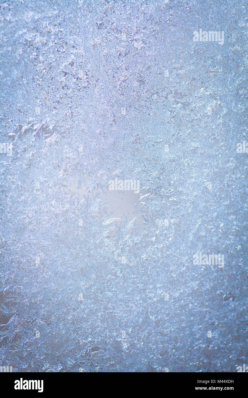 Close up image of some icy flowers on a frozen window Stock Photo - Alamy