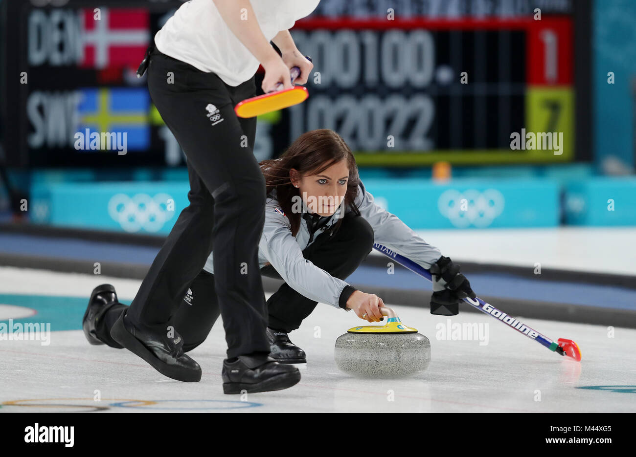 Great Britain's Eve Muirhead during the Women's Round Robin Session 1 ...