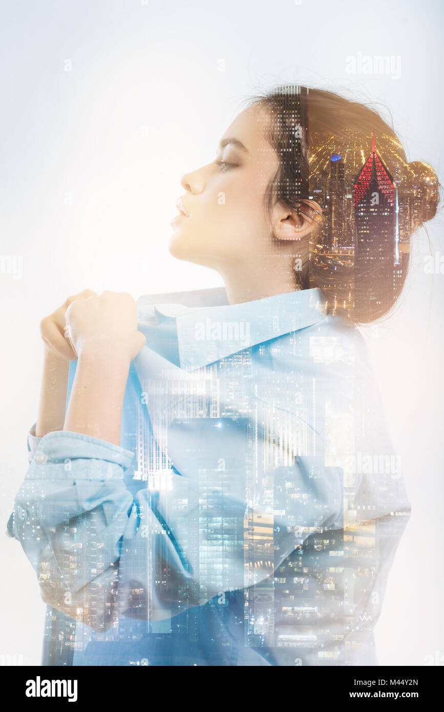 Woman Changing Color Look High Resolution Stock Photography and Images ...