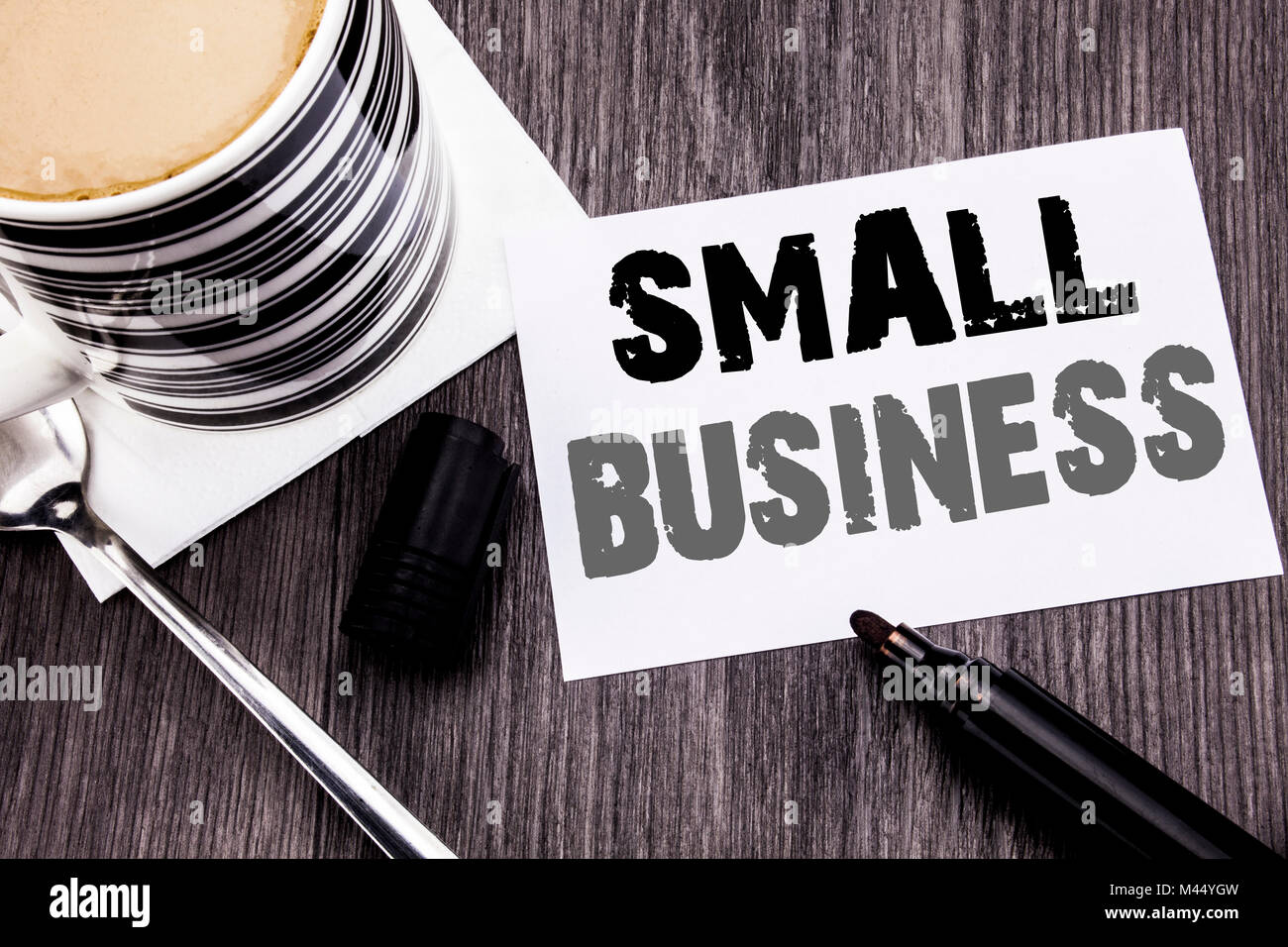 Handwriting Announcement text showing Small Business. Business concept ...