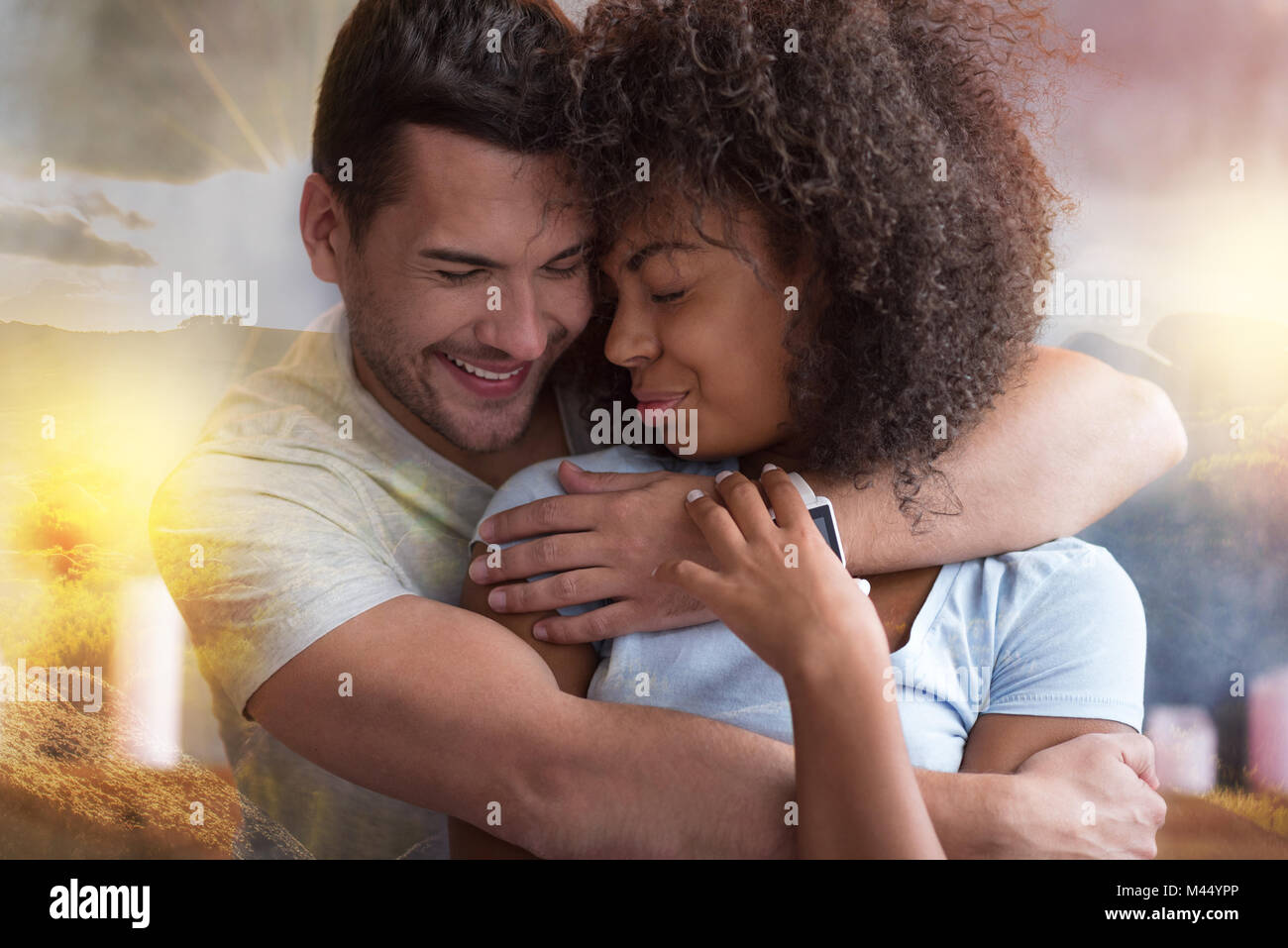 Happy young man expressing his love Stock Photo - Alamy