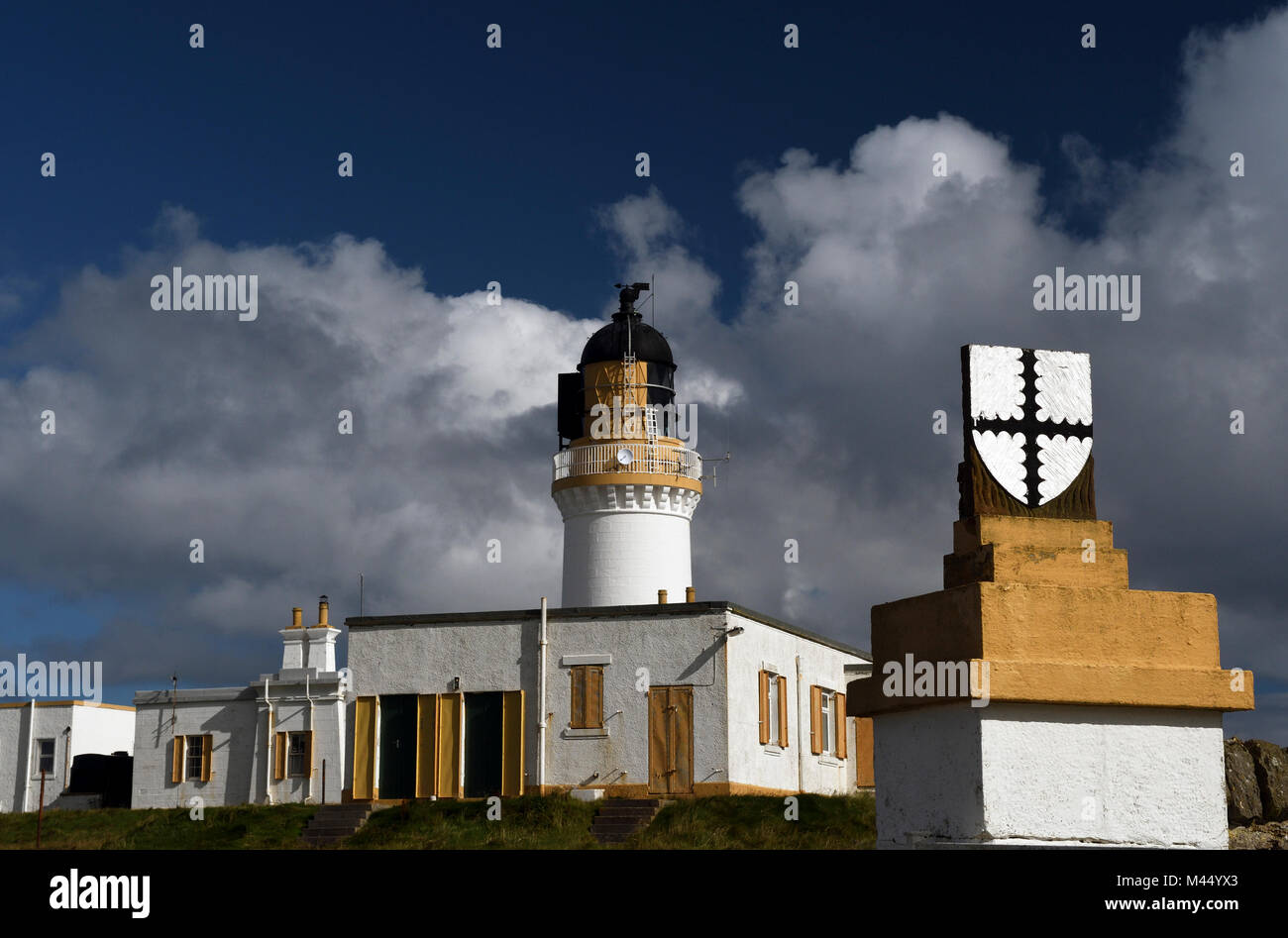 noss head lighthouse;caithness;scotland Stock Photo - Alamy