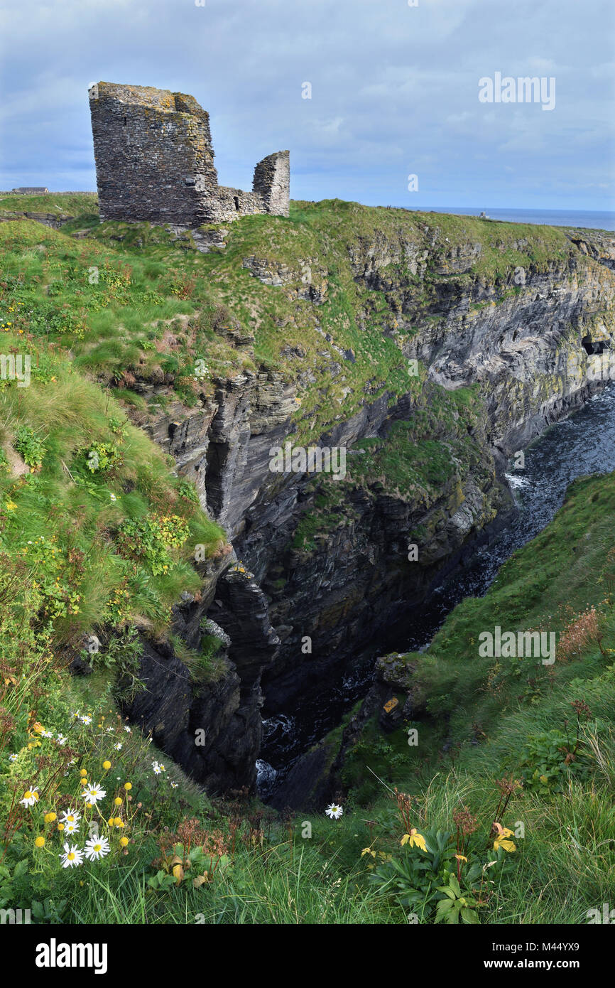 wick castle;old man of wick;ruin;wick;caithness;scotland Stock Photo ...