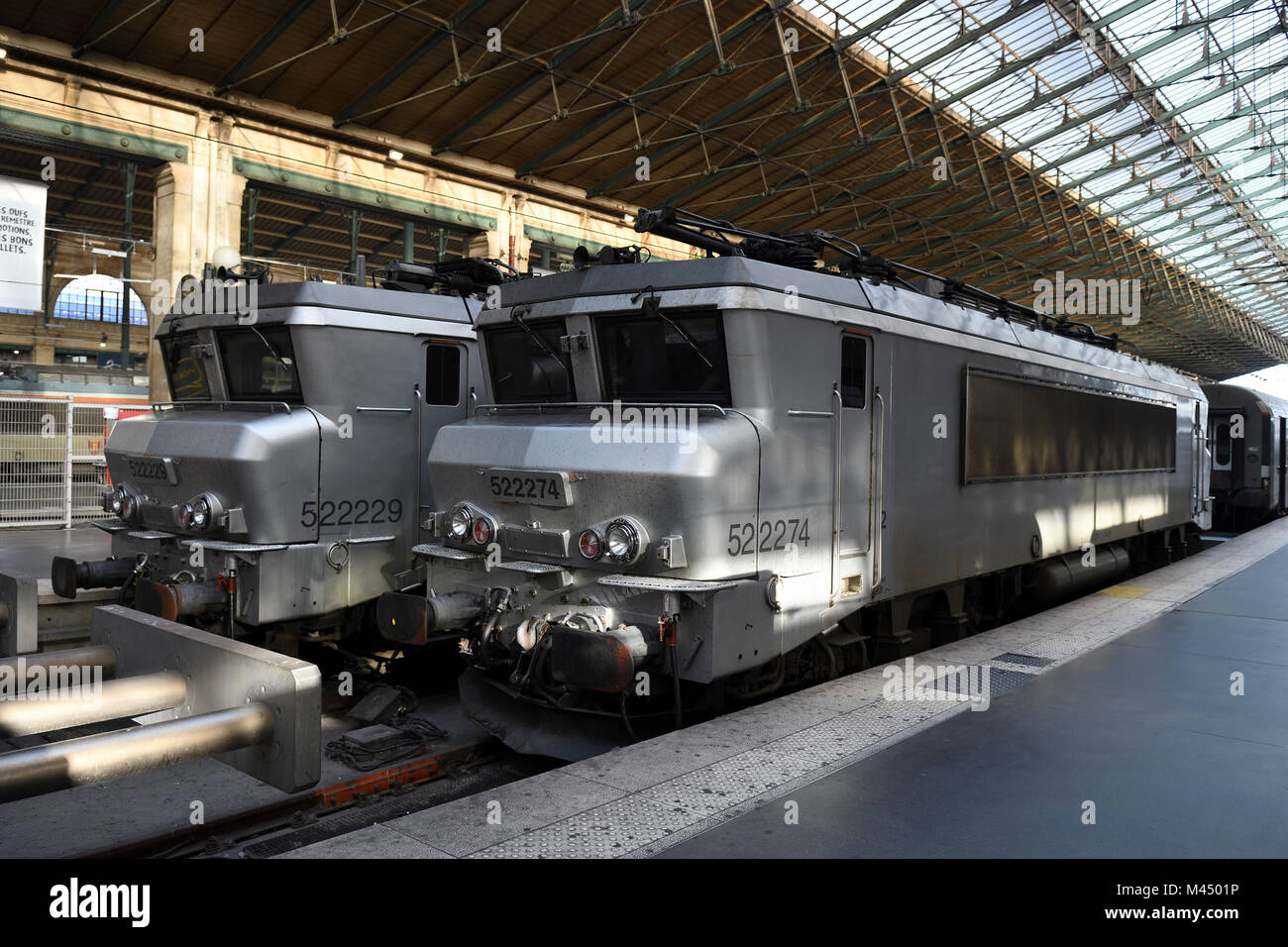 class BB 22200;electric locomotive;gare du nord;paris Stock Photo - Alamy