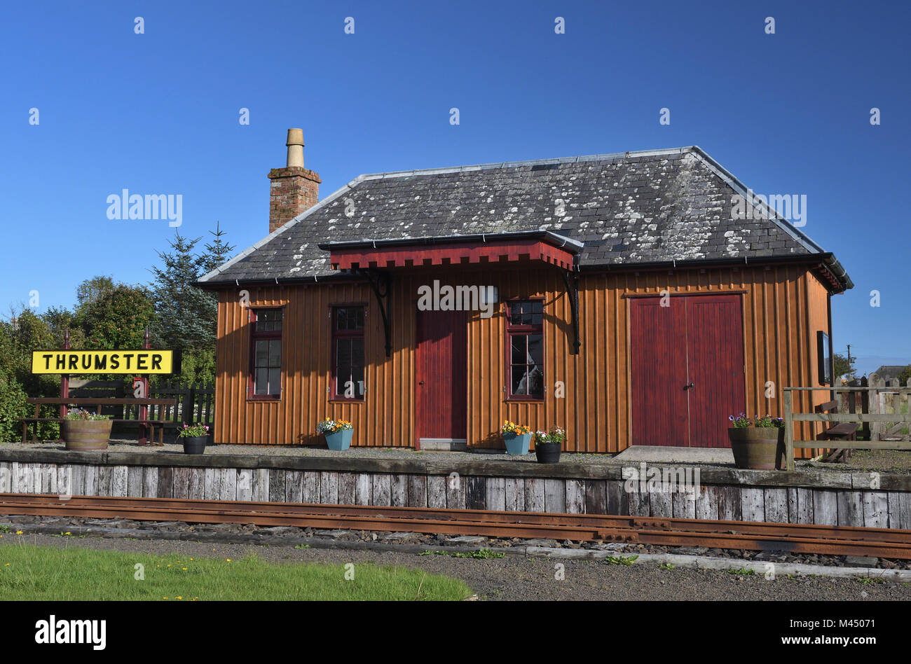 thrumster;station building;wick to lybster railway;caithness;scotland ...
