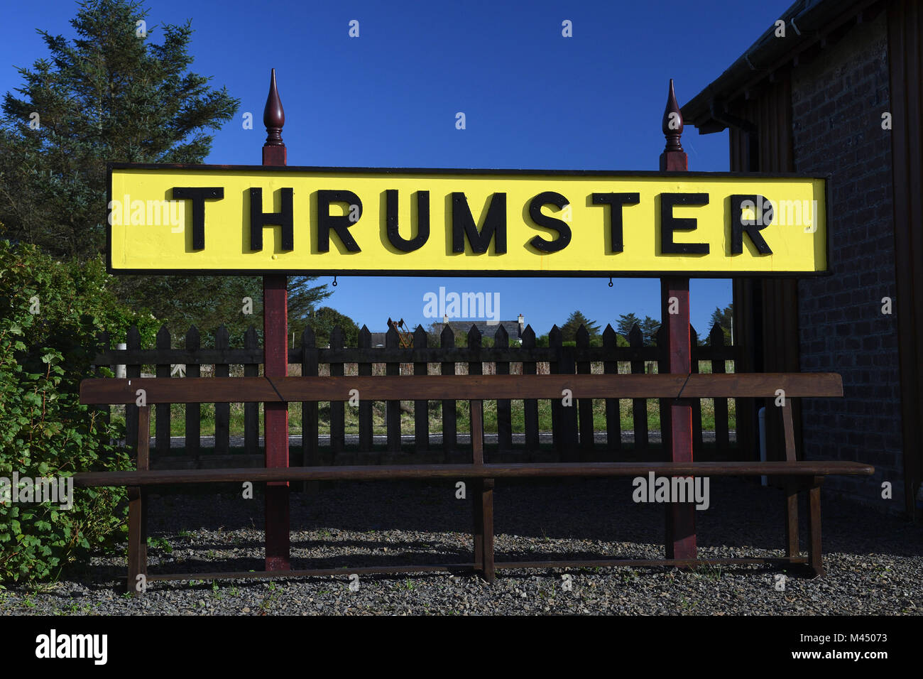 thrumster;station building;wick to lybster railway;caithness;scotland ...
