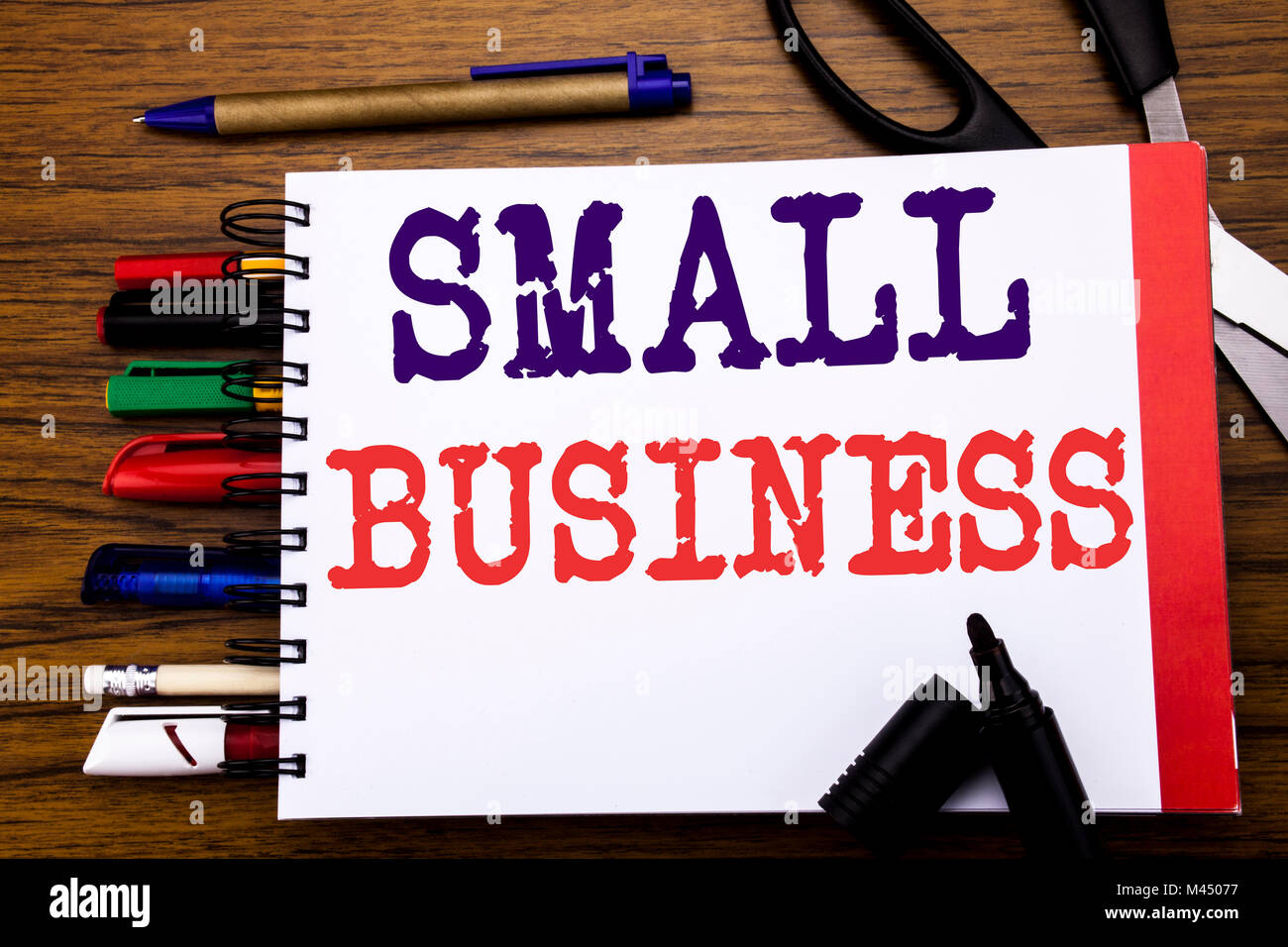 Handwriting Announcement text showing Small Business. Business concept ...