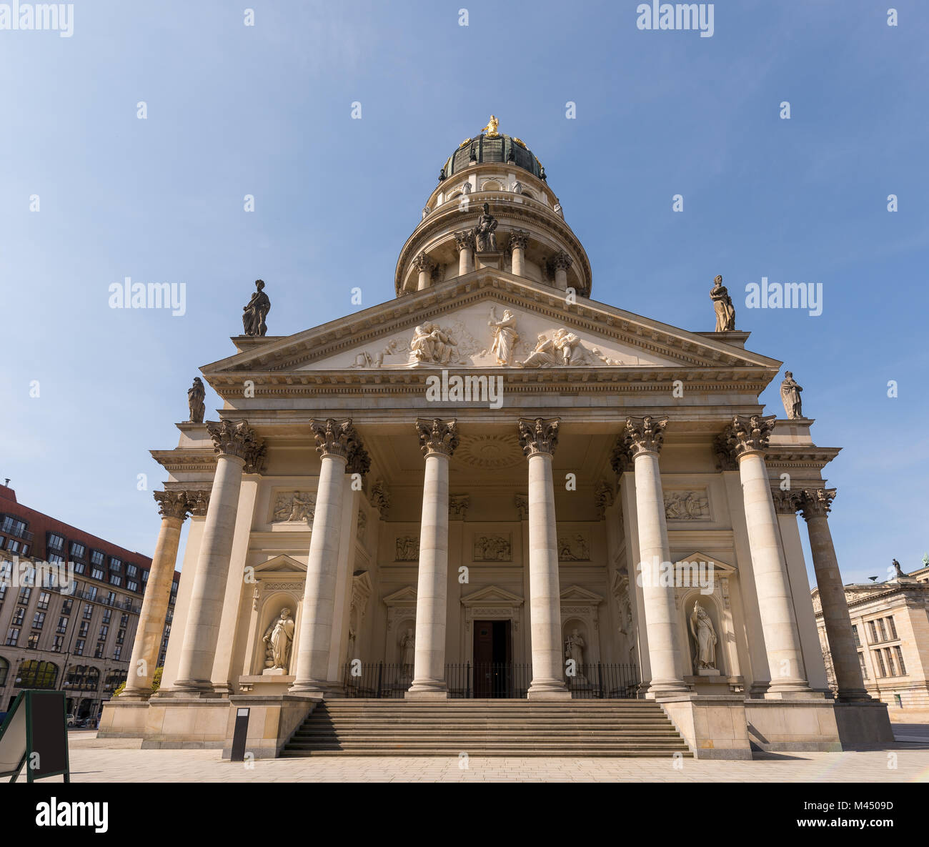 Color outdoor architectural image of German Dome, Berlin,Germany, in ...