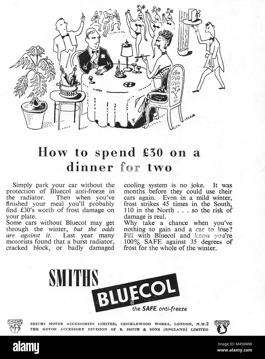 Smiths Blucol antifreeze advert, advertising in Country Life magazine ...