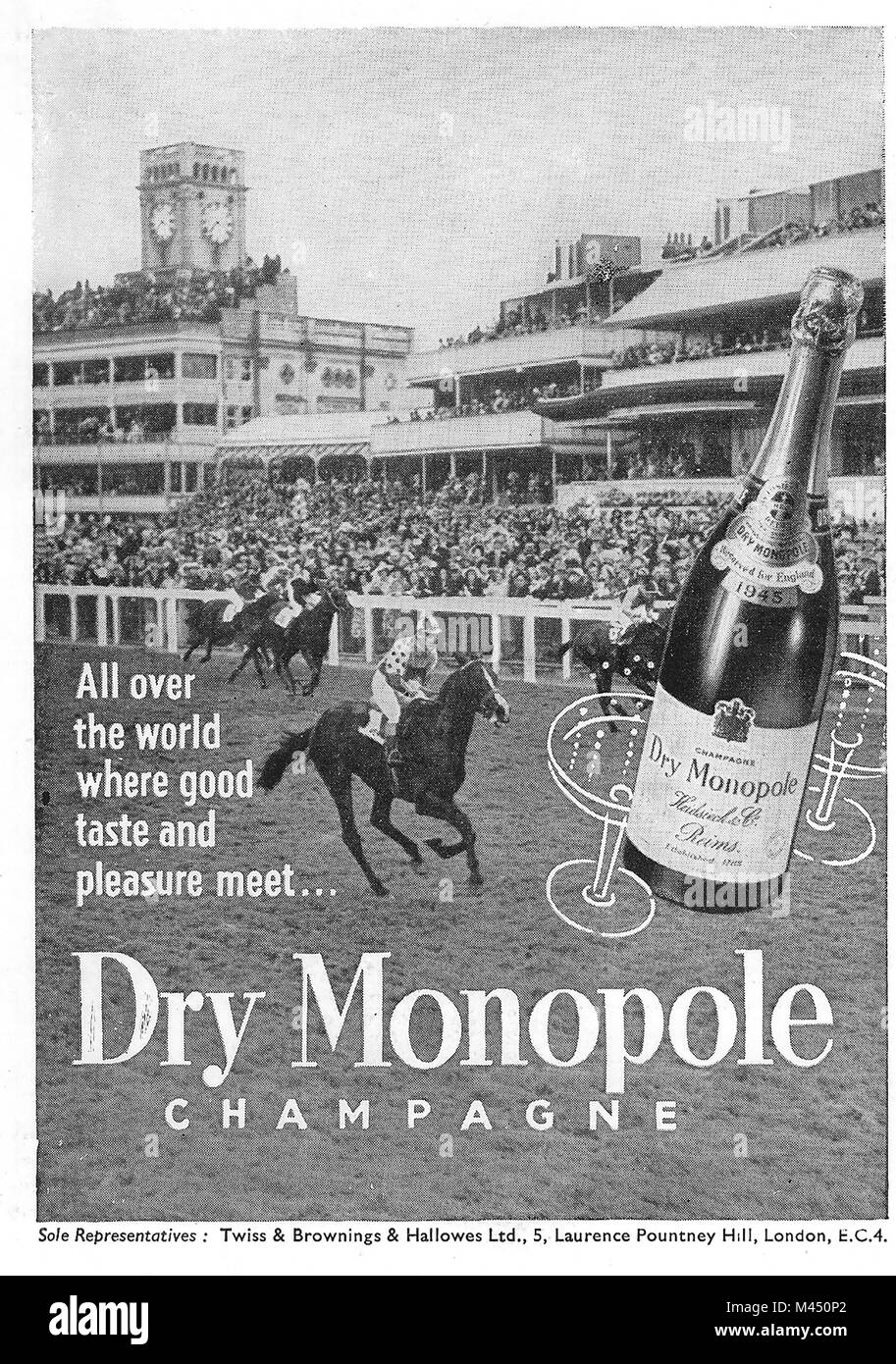 Dry Monopole champagne advert, advertising in Country Life magazine UK ...