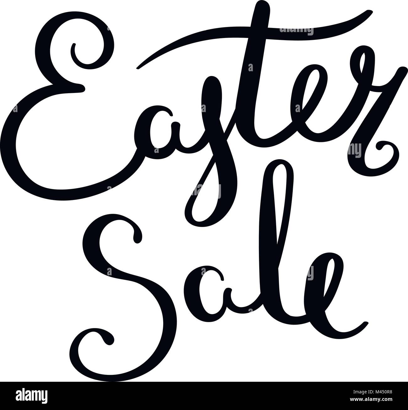 Easter sale. Hand drawn vector lettering phrase. Modern motivating ...
