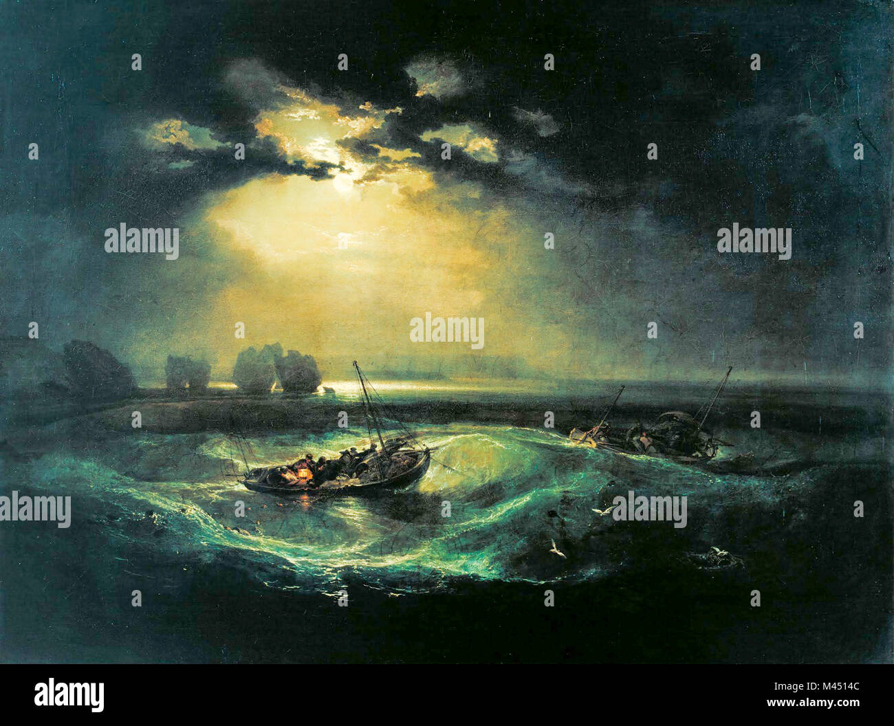 J. M. W. Turner, Fisherman at Sea Stock Photo - Alamy