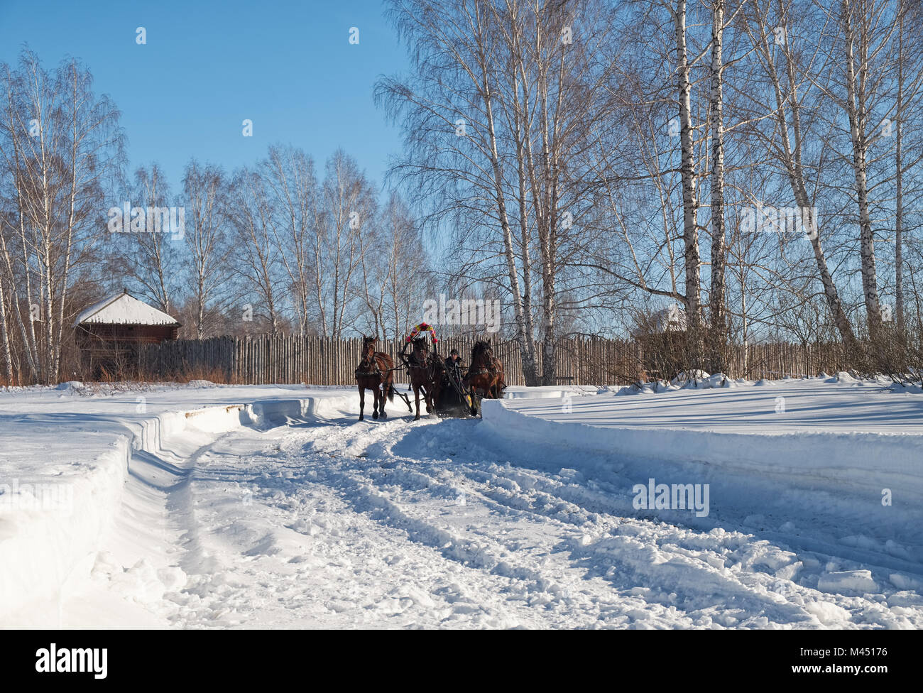 Troika sledge hi-res stock photography and images - Alamy