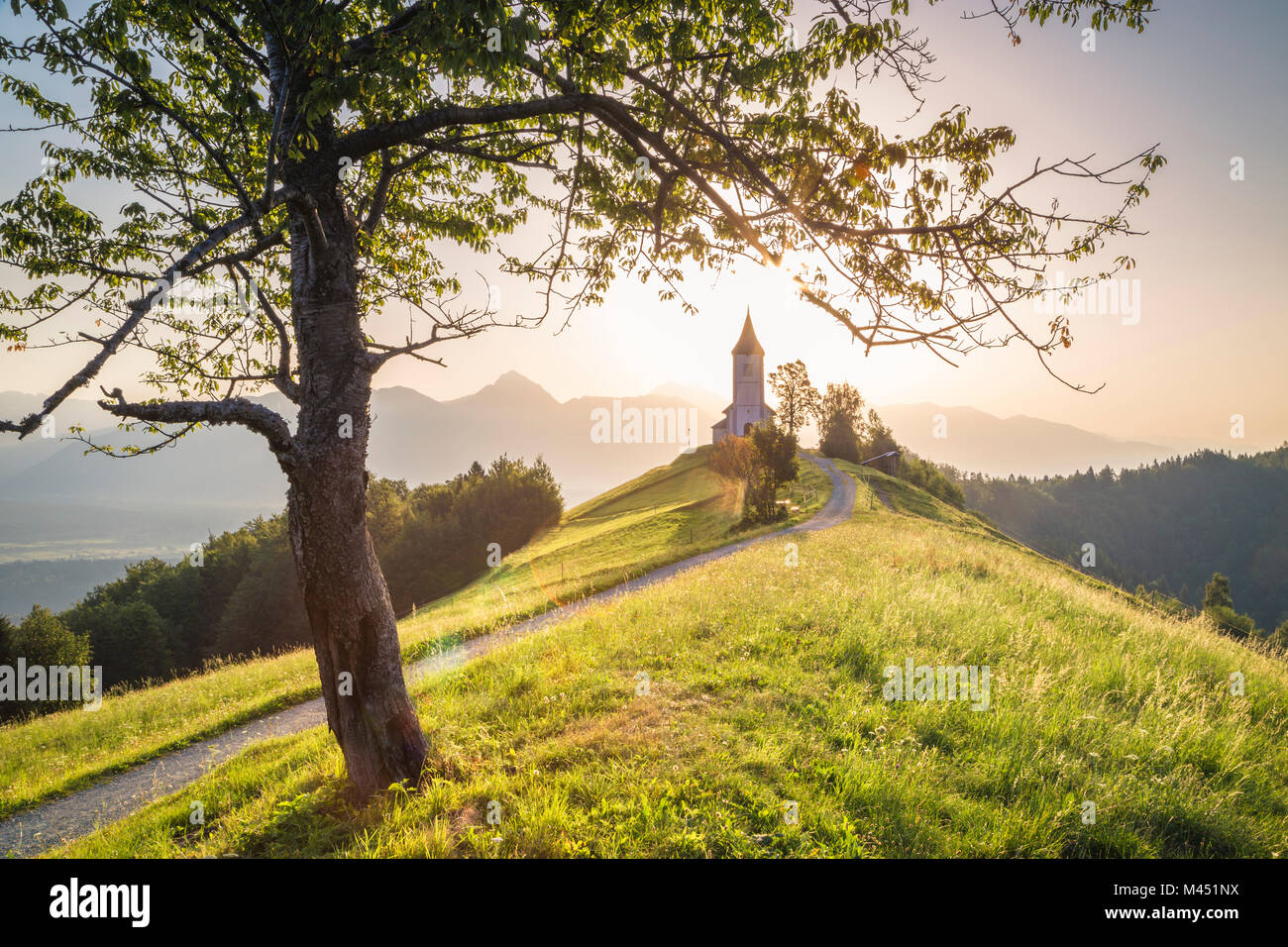 The iconic Jamik church, Jamnik, Kranj, Upper Carniola, Slovenia Stock ...