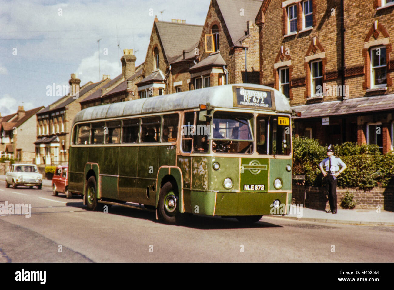 Leyland Tiger Cub RF672 and preservation group at Windsor 1977 Stock ...