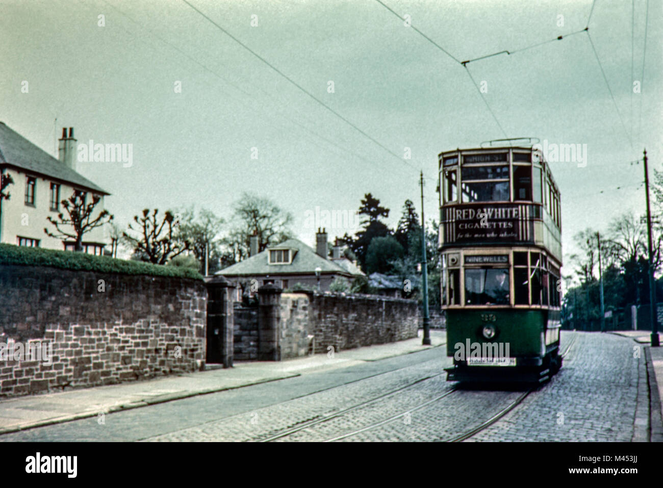 Dundee Double Decker Tram on route to Ninewells and Uniformed Services ...