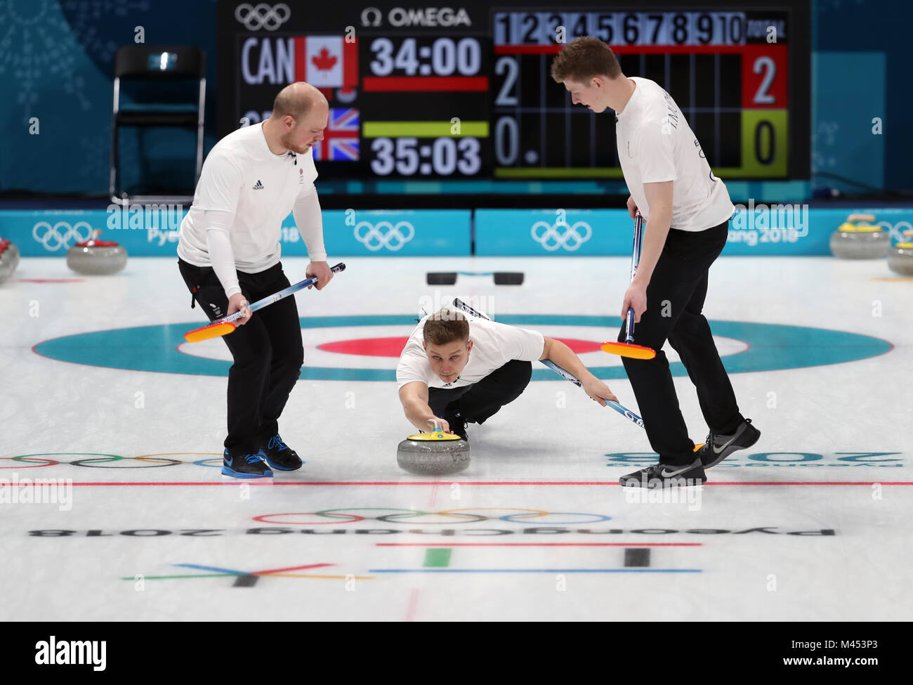Great Britain's Kyle Waddell (centre) during the Men's Men's Round ...