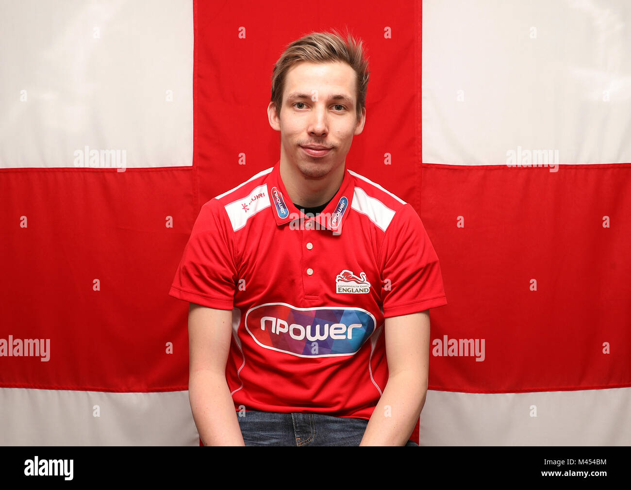 Team England's Jonathan Fox poses for a photo during the kitting out ...