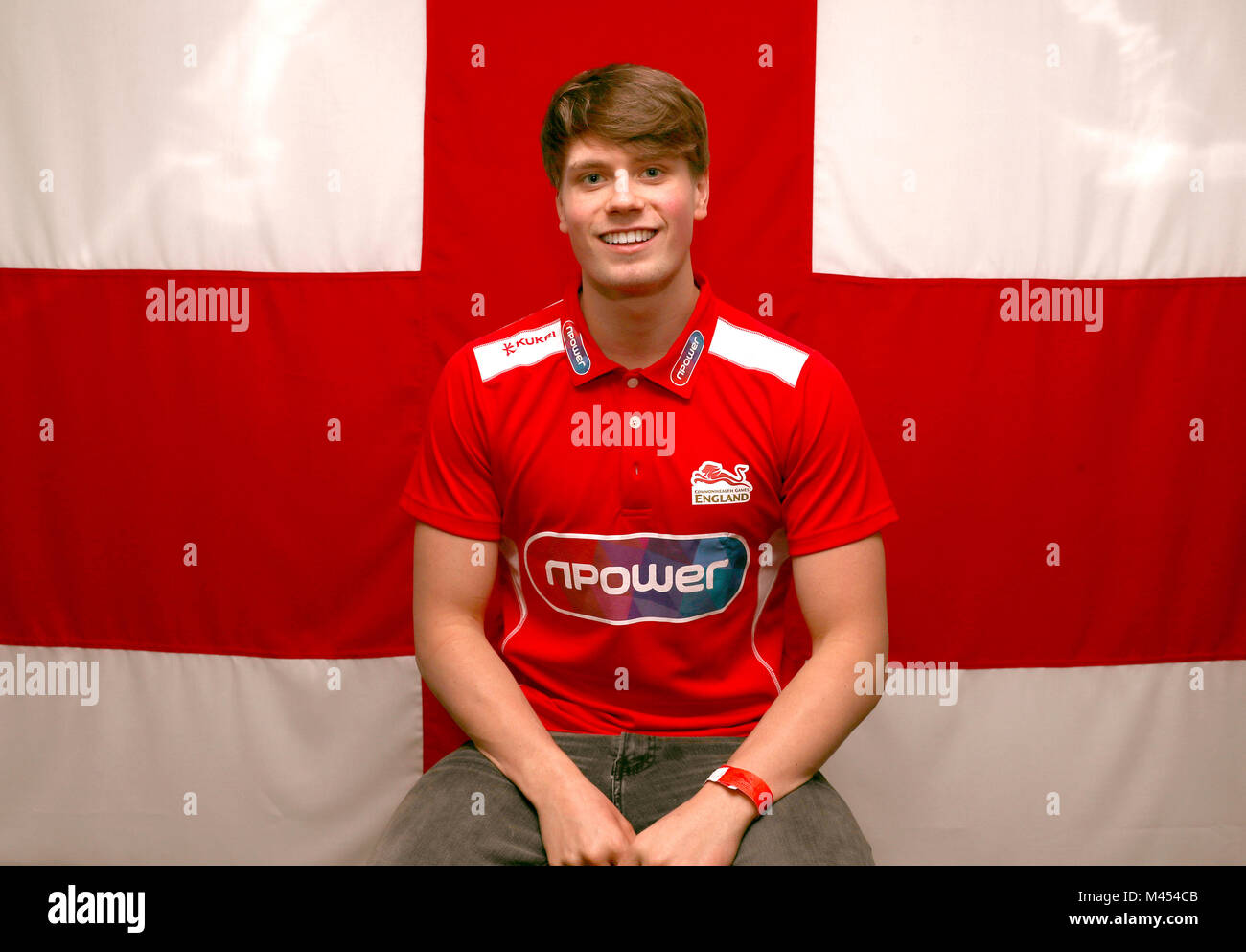 Team England's Tom Hamer poses for a photo during the kitting out ...