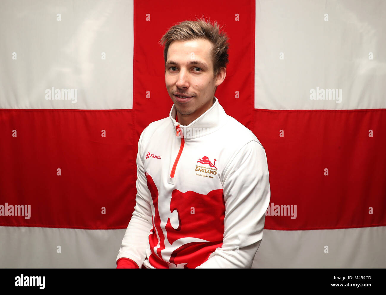 Team England's Jonathan Fox poses for a photo during the kitting out ...
